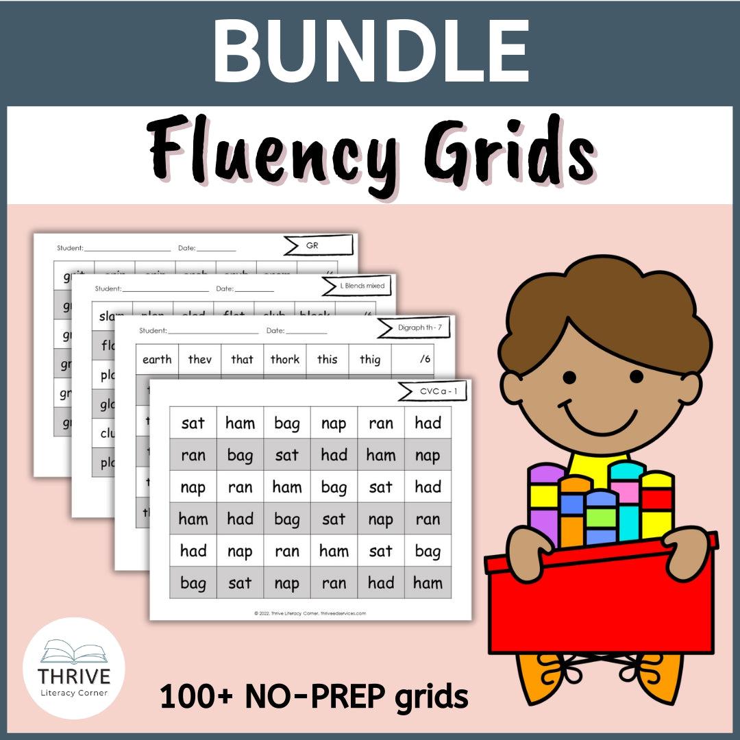 Fluency Grids for Consonant Blends – Thrive Literacy Corner Shop