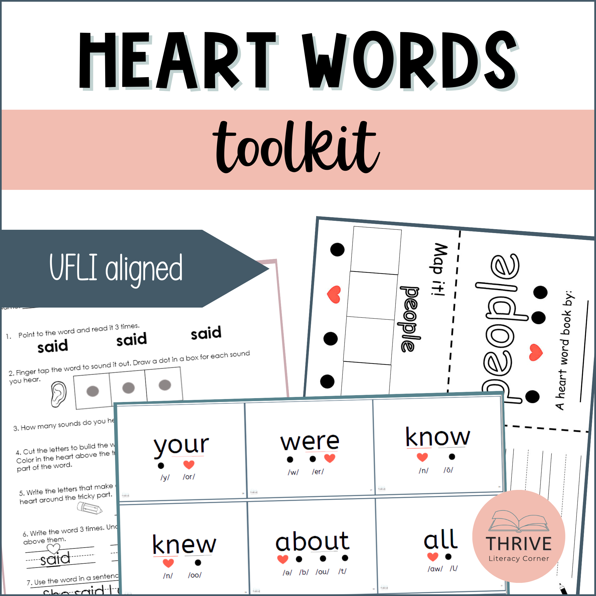 Heart Words Toolkit – Thrive Literacy Corner Shop