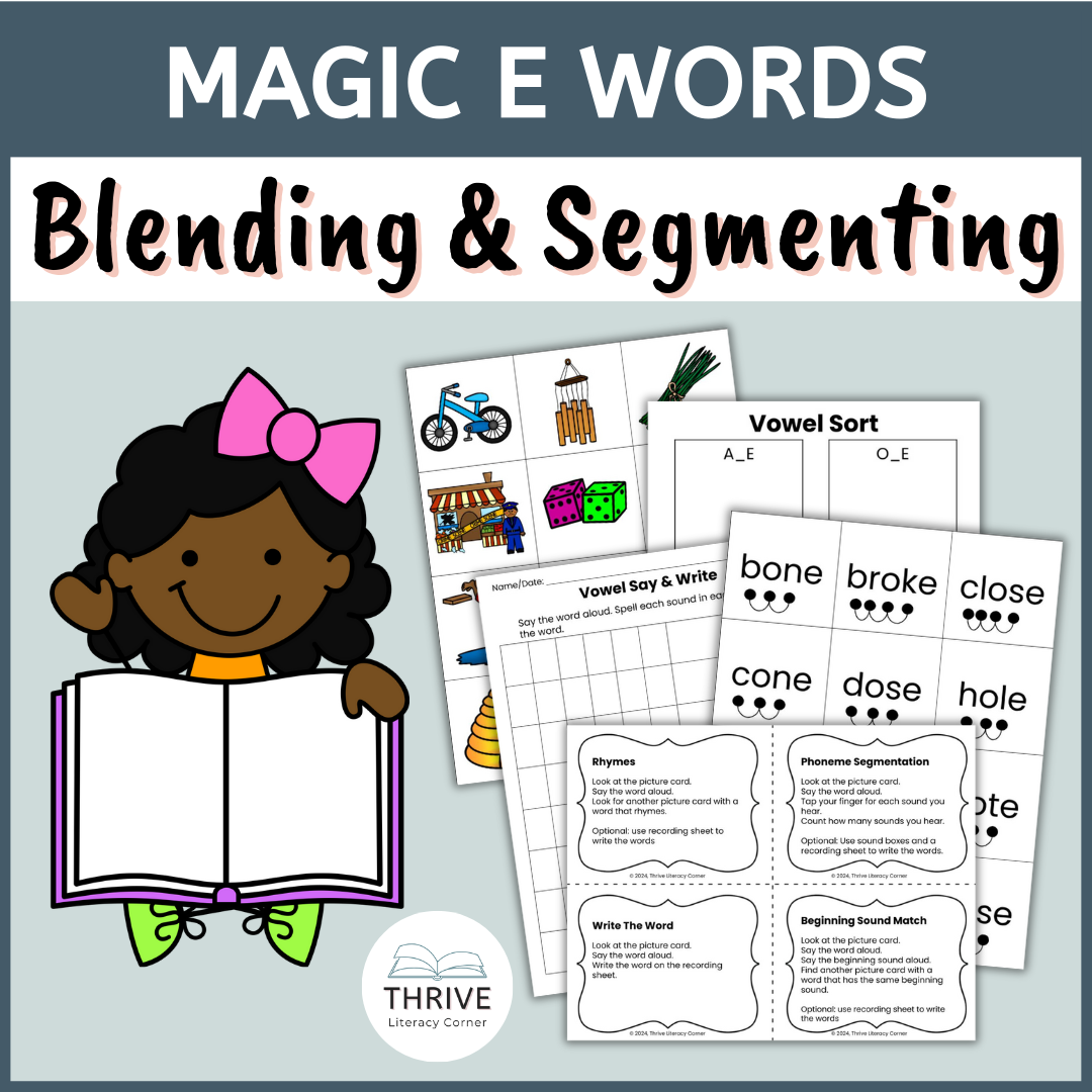 VCe Words Blending and Segmenting Cards – Thrive Literacy Corner Shop