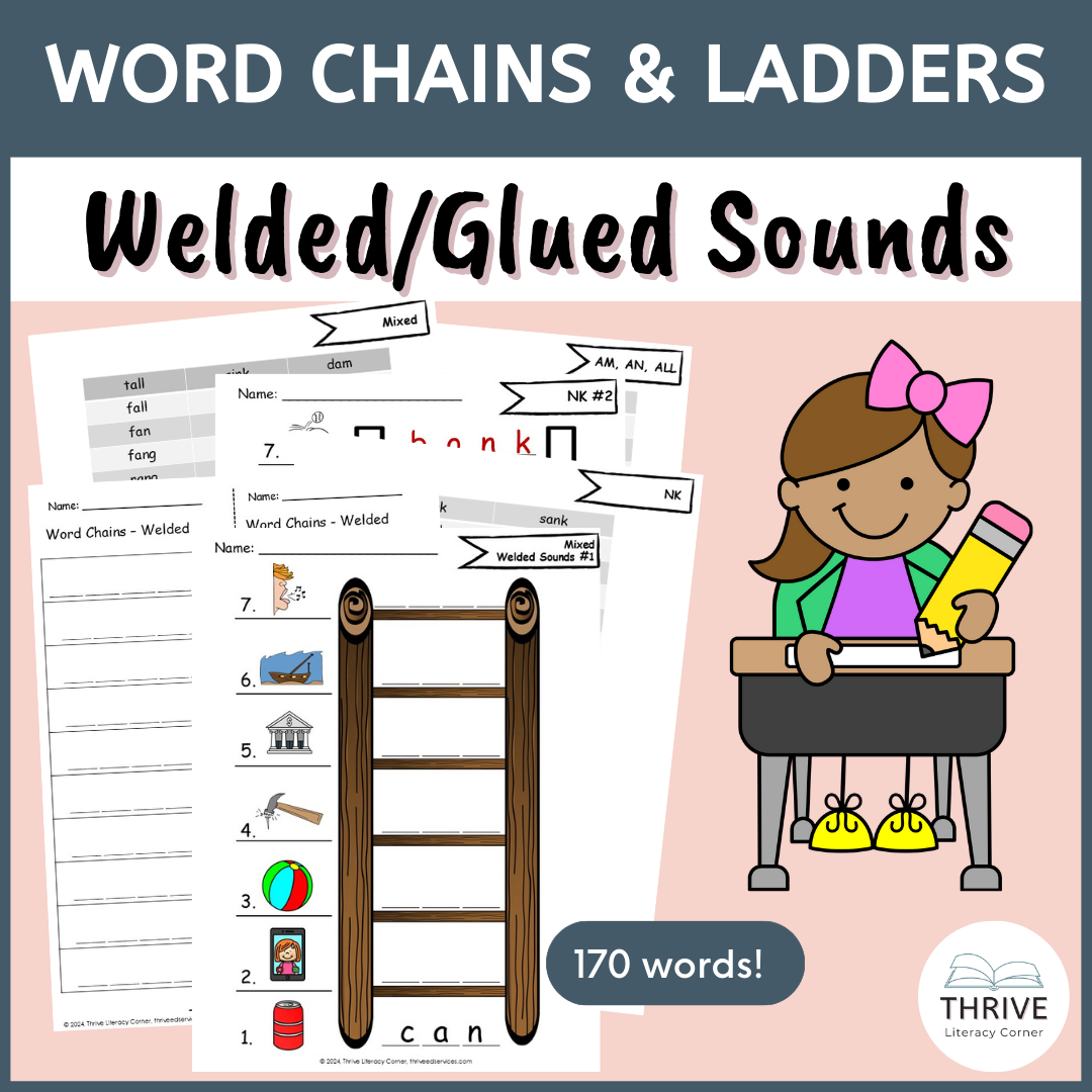 Glued Sounds - Word Chains & Word Ladders – Thrive Literacy Corner Shop