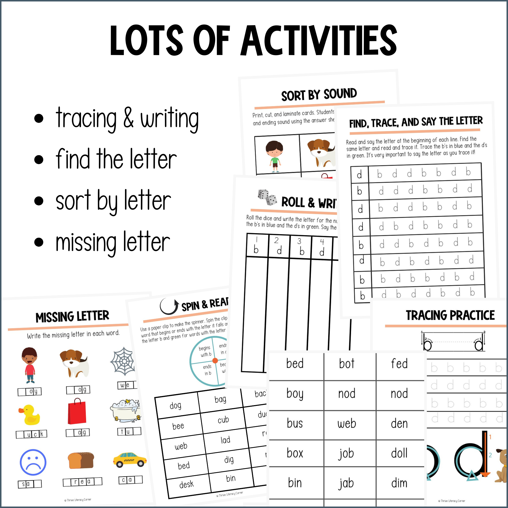 B & D Letter Reversals Activities - Orton Gillingham Dyslexia Interven ...