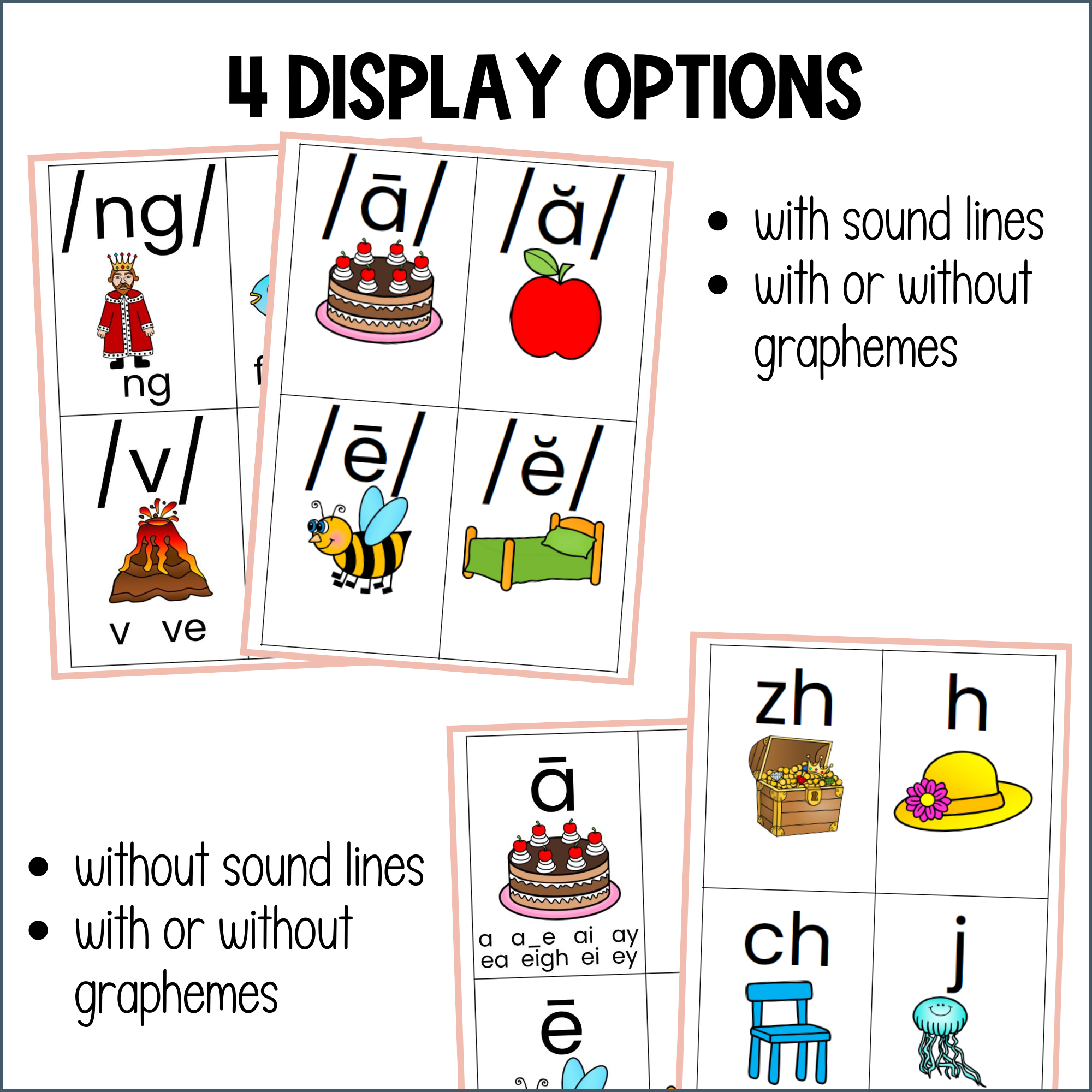 Sound Wall Phoneme Cards & Visuals – Thrive Literacy Corner Shop