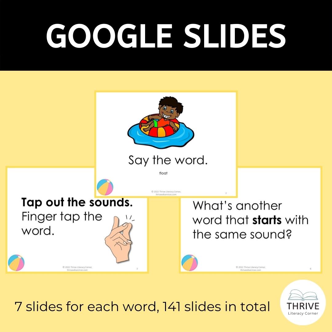 Summer Themed Phonemic Awareness Activities – Thrive Literacy Corner Shop