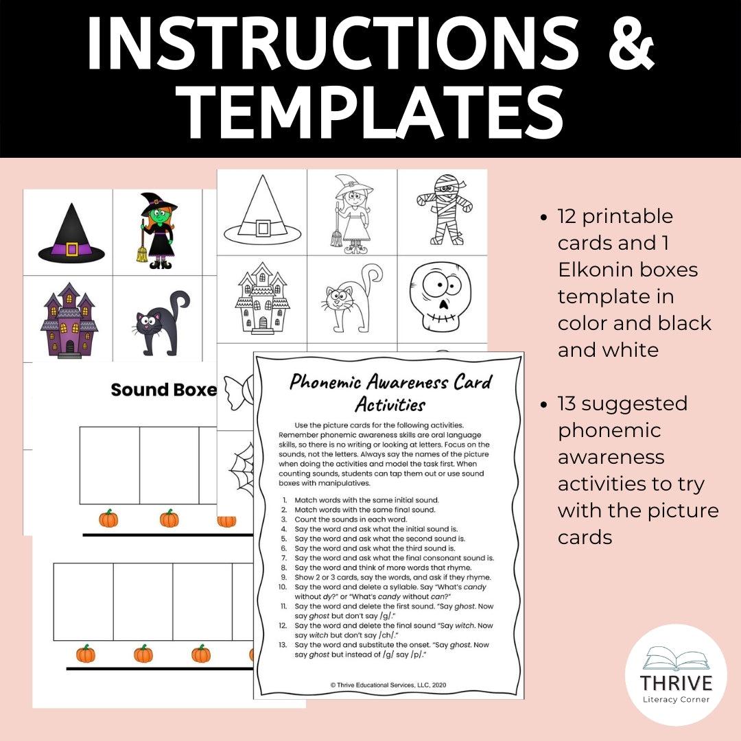Halloween Phonemic Awareness Activities – Thrive Literacy Corner Shop