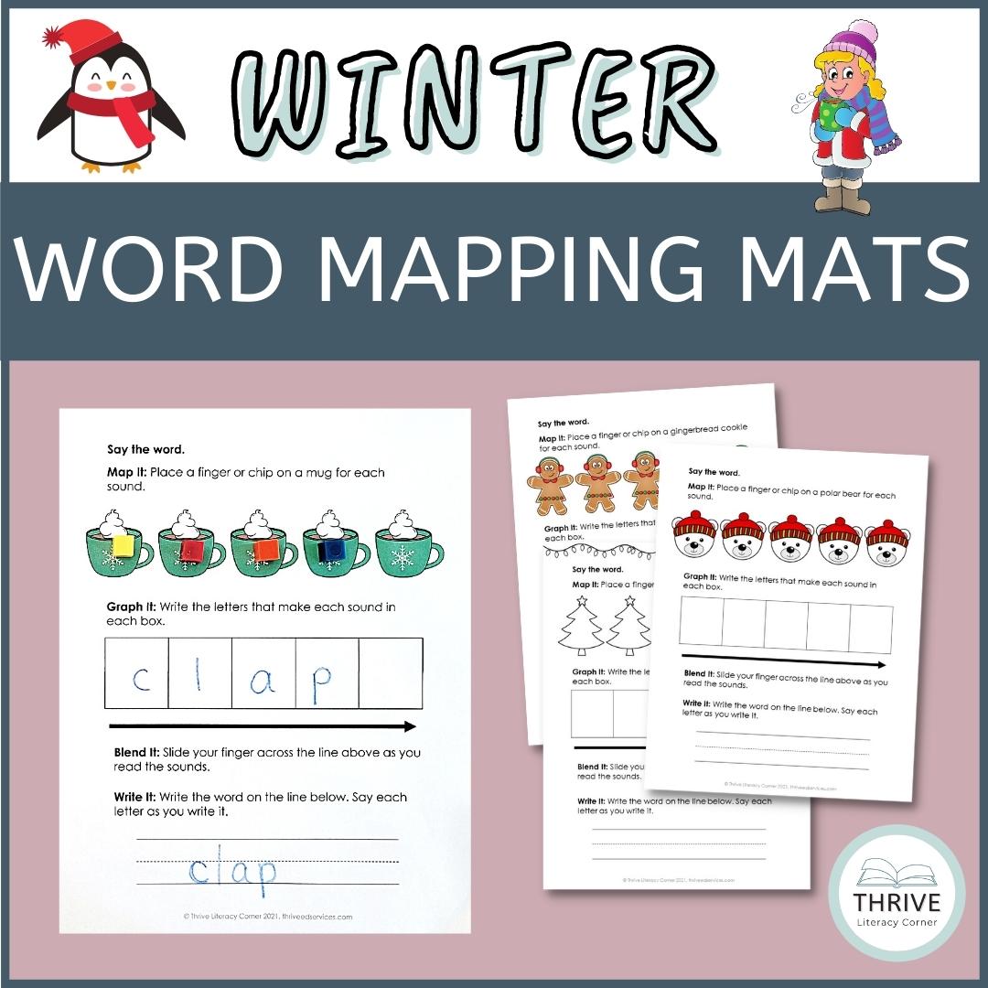 Winter Word Mapping Mats + Google Slides – Thrive Literacy Corner Shop